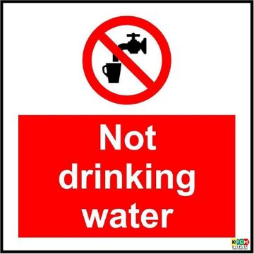KPCM | Drinking Water Only Safety Sign | Made in the UK