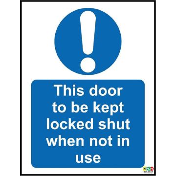KPCM | Keep Door Locked Signs