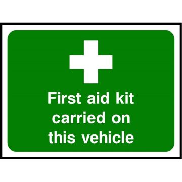 KPCM | First Aid Kit Located Here Sign