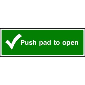 KPCM | Push Bar To Open Signs