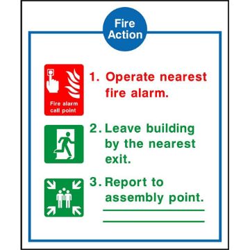KPCM | Fire Action Signs