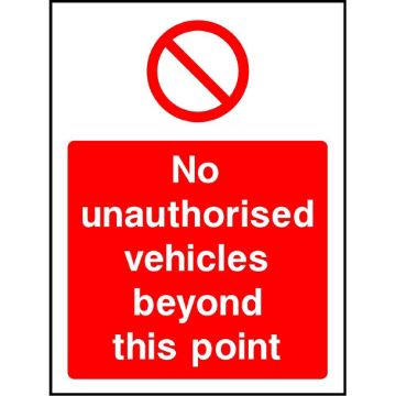 KPCM | No Unauthorised Vehicles Signs