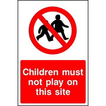 KPCM | No Entry To Site Signs (Children)