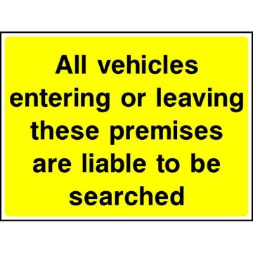 KPCM | Vehicle Security Signs