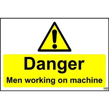 KPCM | Men Working On Machines Signs