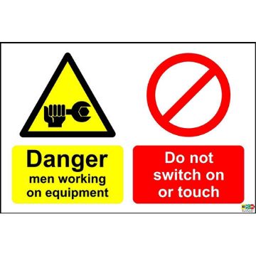 KPCM | Men Working On Machines Signs