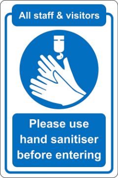 KPCM | "Instant Hand Sanitiser Use Between Hand Washing" Sign | Made in ...