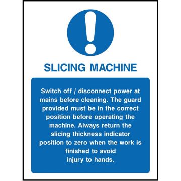 KPCM | Slicing Machine Safety Signs