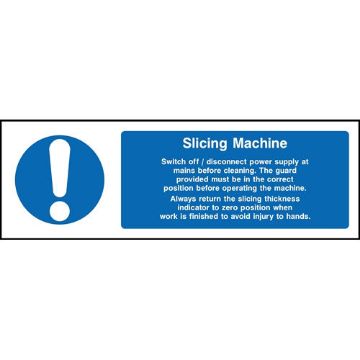 KPCM | Slicing Machine Safety Signs