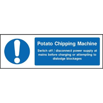 KPCM | Potato Chipping Machine Safety Signs