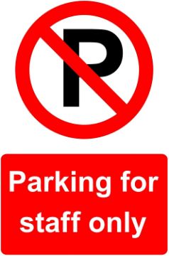 KPCM | Staff Parking Signs