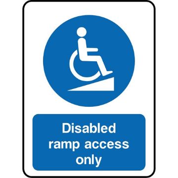 KPCM | Disabled Ramp Access Signs