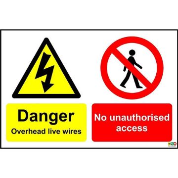 KPCM | Danger Live Wires Overhead Signs