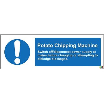 KPCM | Potato Chipping Machine Safety Signs