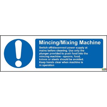 KPCM | Mincing Mixing Machine Safety Signs