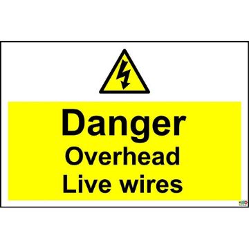 KPCM | Danger Live Wires Overhead Signs