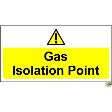 KPCM | Emergency Main Gas Valve Shut Off Sign | Made in the UK
