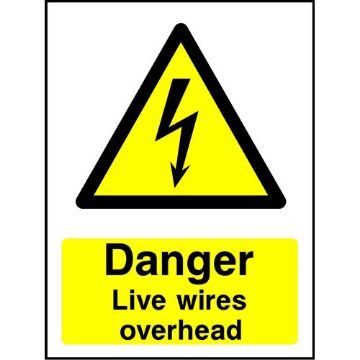 KPCM | Danger Live Wires Overhead Signs